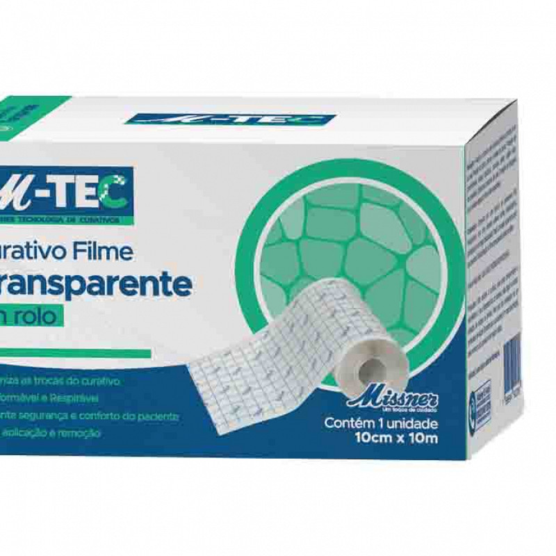 Curativo de PU Filme Transparente em Rolo M-TEC 15cmX10m CX - Missner